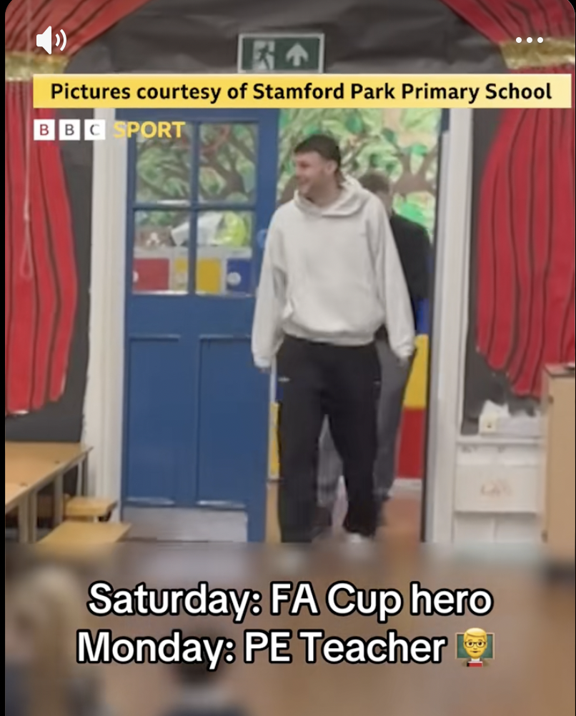 Macclesfield hero Sam Heathcote returns to school - Soccer America